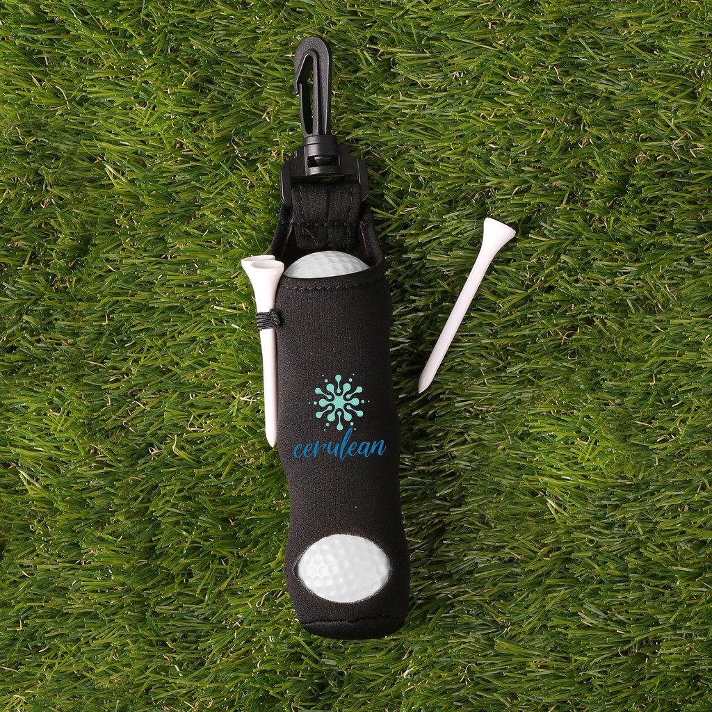 Clip-On Golf Ball & Tee Holder