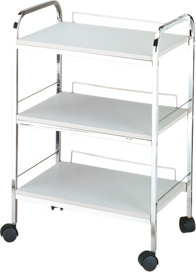 Trolley Table w/ Locking Drawer 1019A by Silver Fox