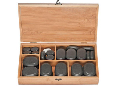 Hot Stones for Massage & Cool Therapy - 45-Piece Set