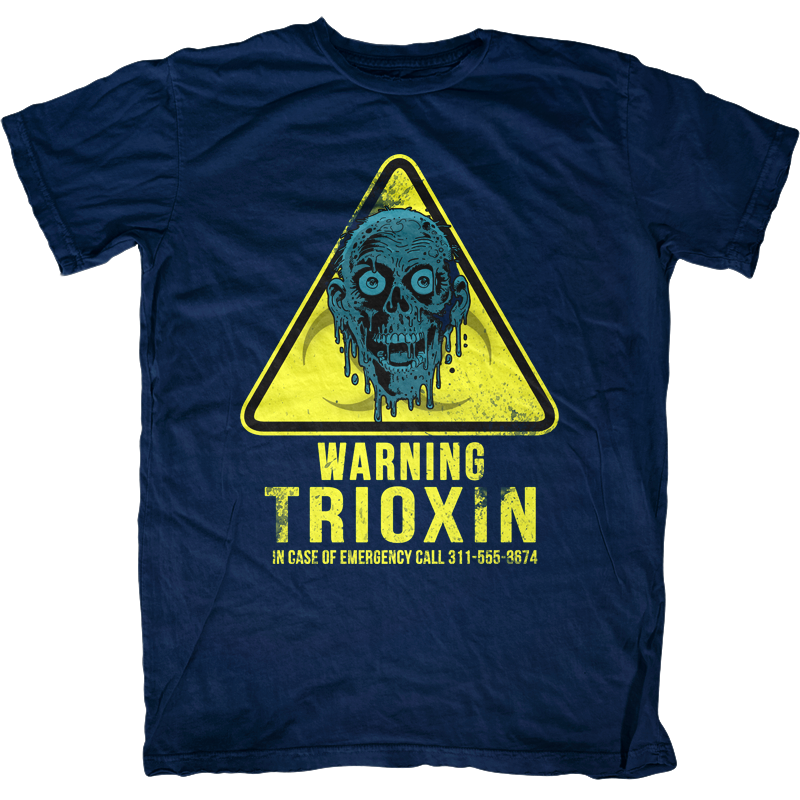 Warning Trioxin Return of the Living Dead T-Shirt - First Amendment ...