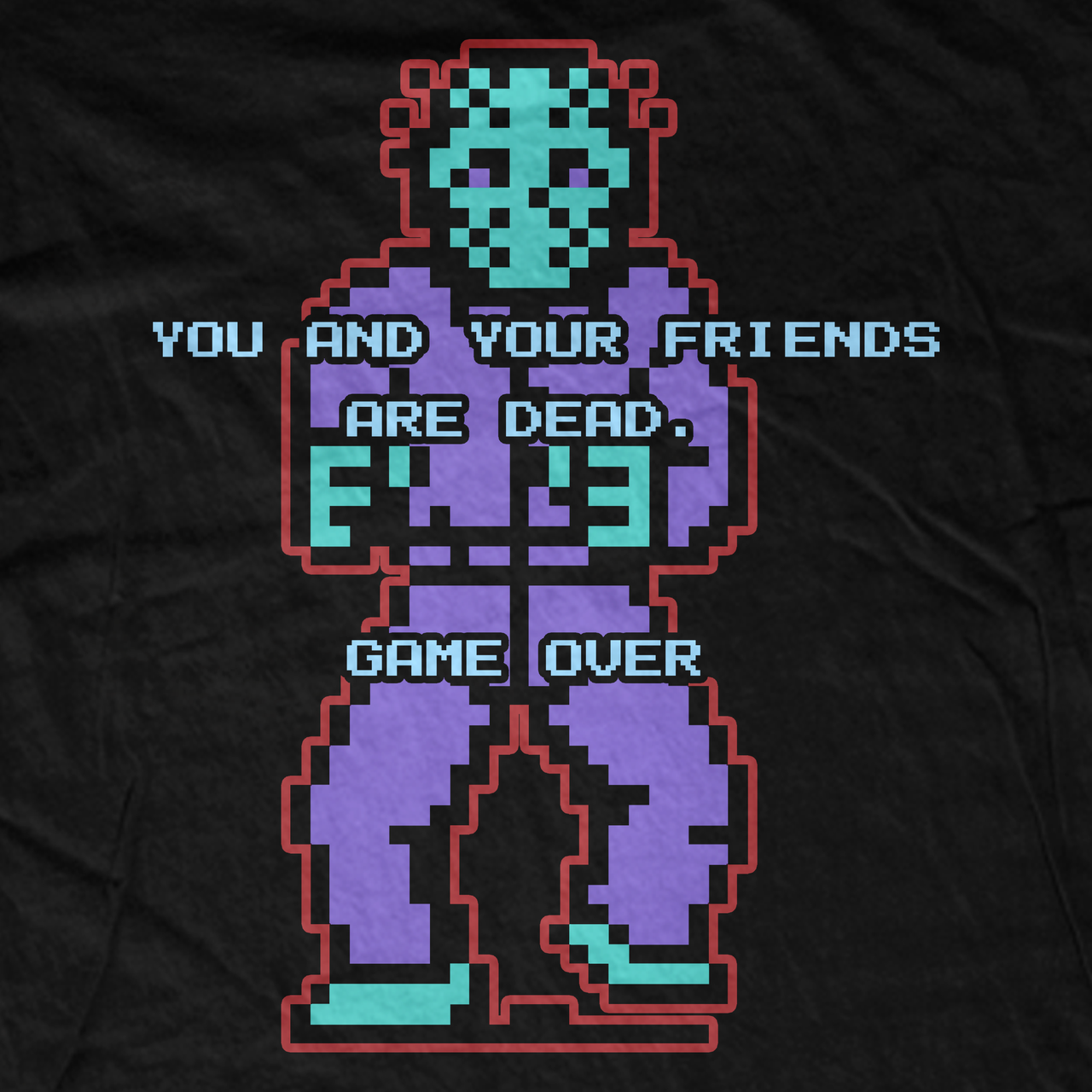 Jason Voorhees NES Game Over Clearance Shirt | Fat-Tee.com