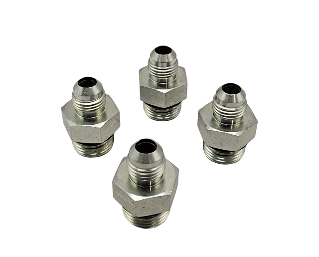 -8 JIC Fittings for Orbital Valve (4 Pack) - Mega Mud Truck Parts