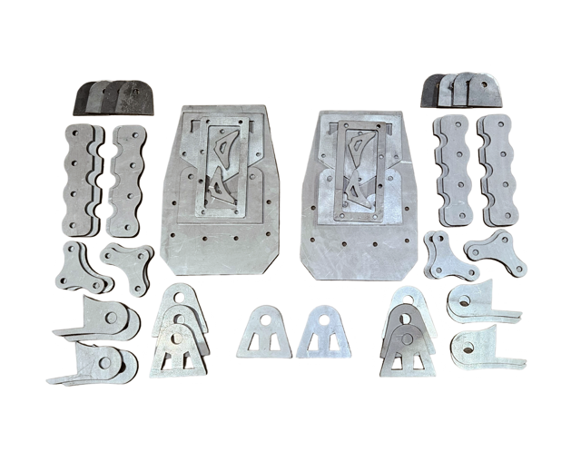 5 Ton Rockwell Axle 4-Link Suspension Kit – CNC Laser Cut, 3/8" Steel ...