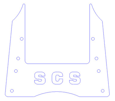 12" SCS Transfer Case Wrap, 3/8" Thick Laser Cut