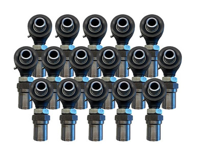 8 RH & 8 LH 1.25" Rebuildable Rod End with 1.50" OD Hex Bung (5/8" Bore ...