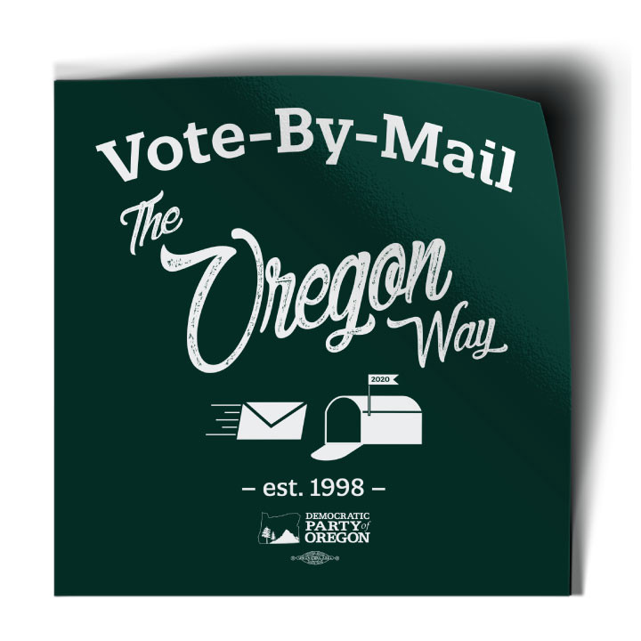Vote By Mail (4" x 4" Vinyl Sticker -- Pack of Two!) - Democratic Party ...