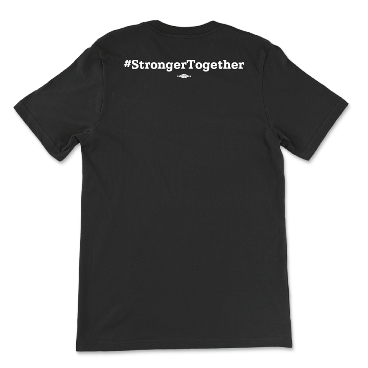 #StrongerTogether (Unisex Black Tee) - Democratic Party of Oregon