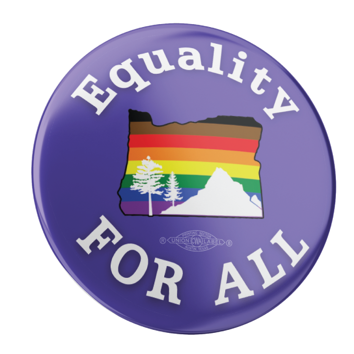 Equality For All (2.25" Mylar Button -- Pack Of Two!) - Democratic ...