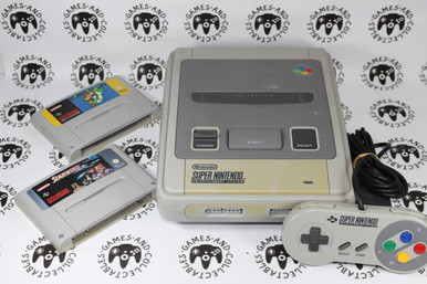 Super Nintendo / SNES Console Set | 2 Game Bundle