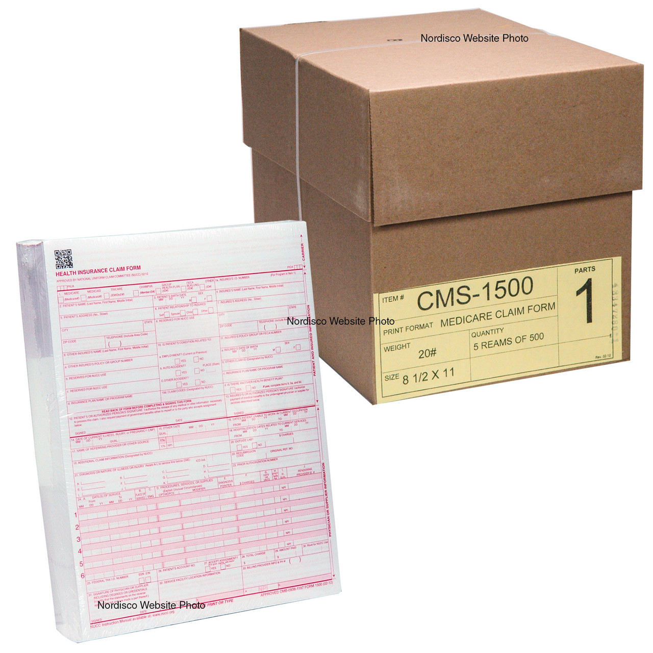 UB-04 Claim Form, CMS-1450 Hospital Claim Form, 8-1/2 x 11" Pack of 500 ...