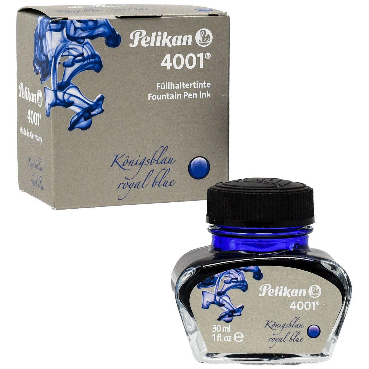 Pelikan 4001 Royal Blue 301010 Fountain Pen Ink, 30ml Bottle | Nordisco.com