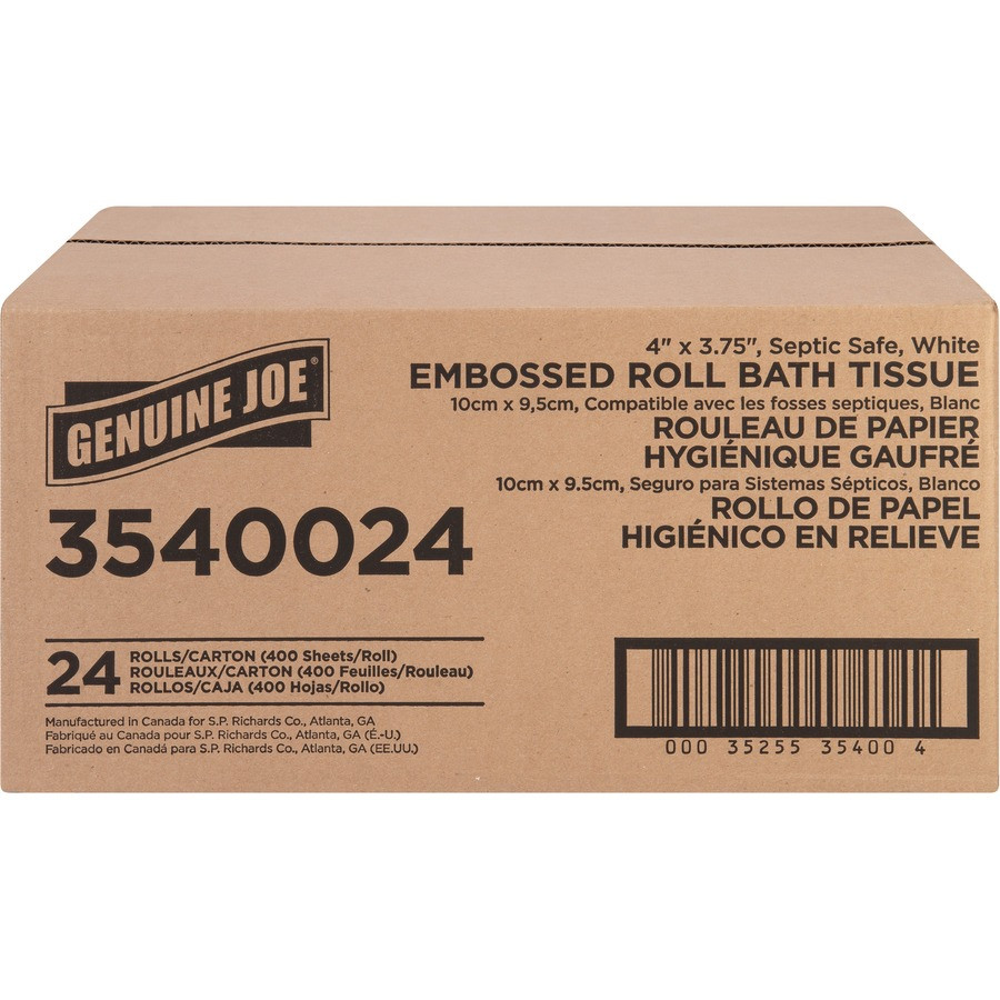 Genuine Joe 3540024 2-ply Bath Tissue Rolls | Nordisco.com