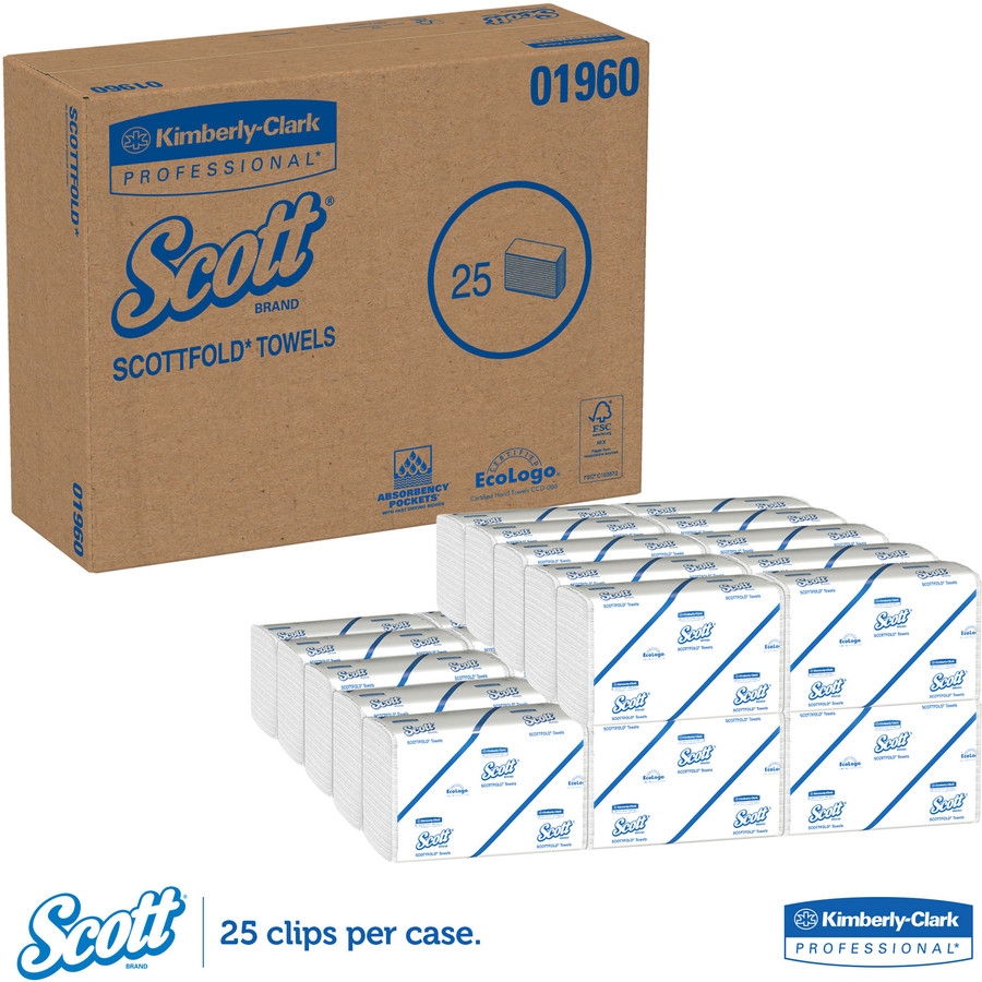 Scott 01960 Fold Paper Towels | Nordisco.com
