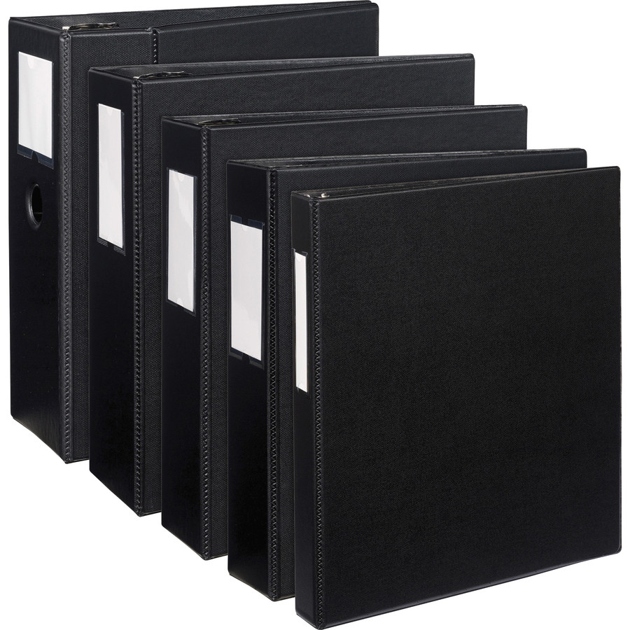 Avery SR11-50L-BK DuraHinge Durable Binder with Label Holder | Nordisco.com