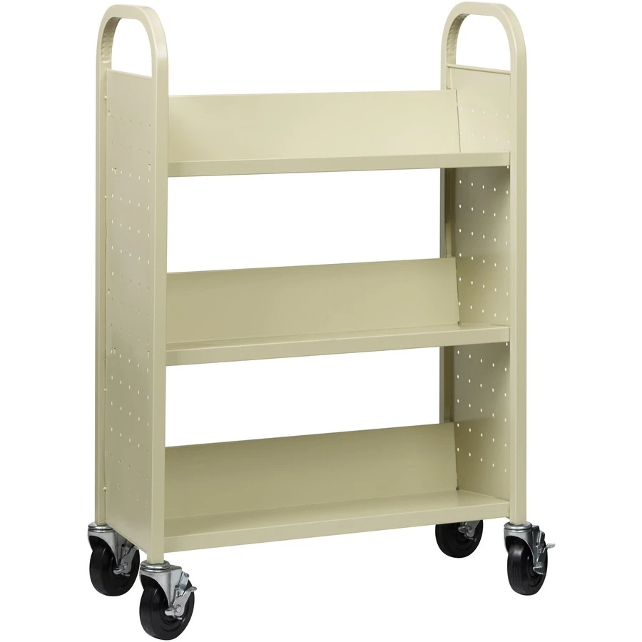 Lorell 49204 Single-sided Book Cart | Nordisco.com