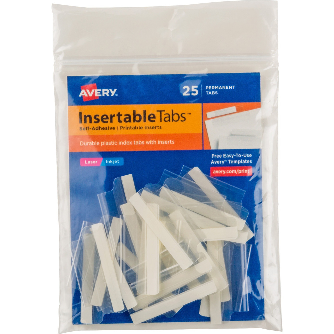 Avery S151 Index Tabs with Printable Inserts | Nordisco.com