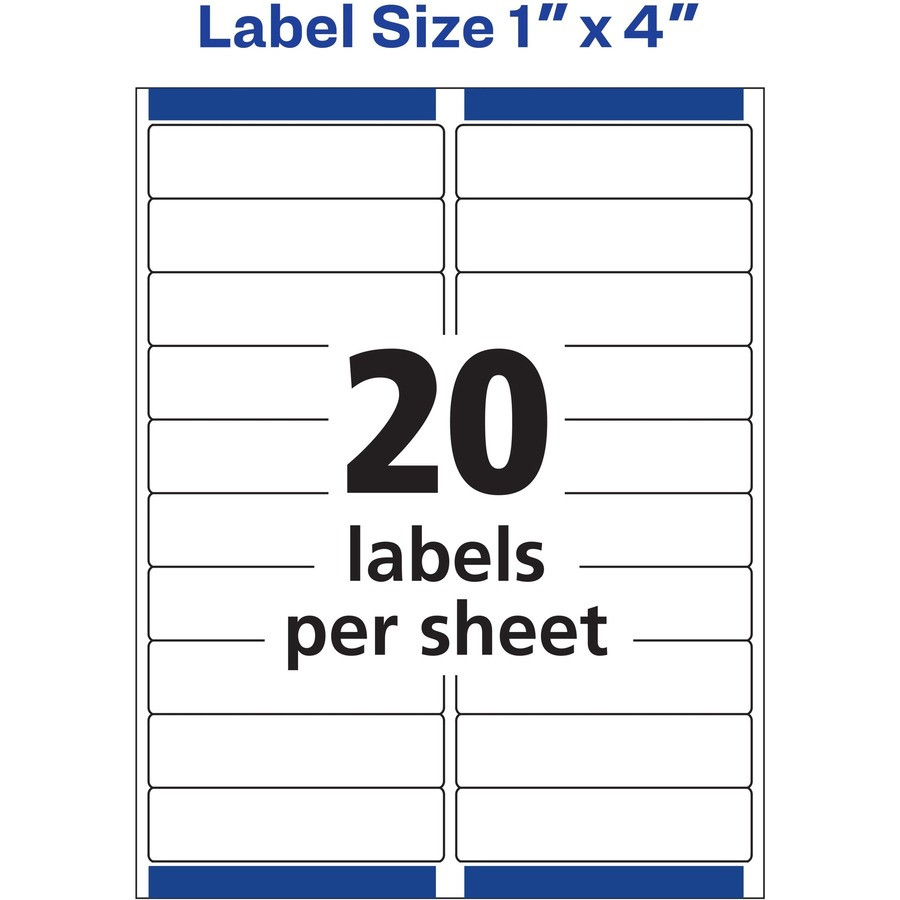 Avery 18661 Easy Peel Inkjet Printer Mailing Labels | Nordisco.com
