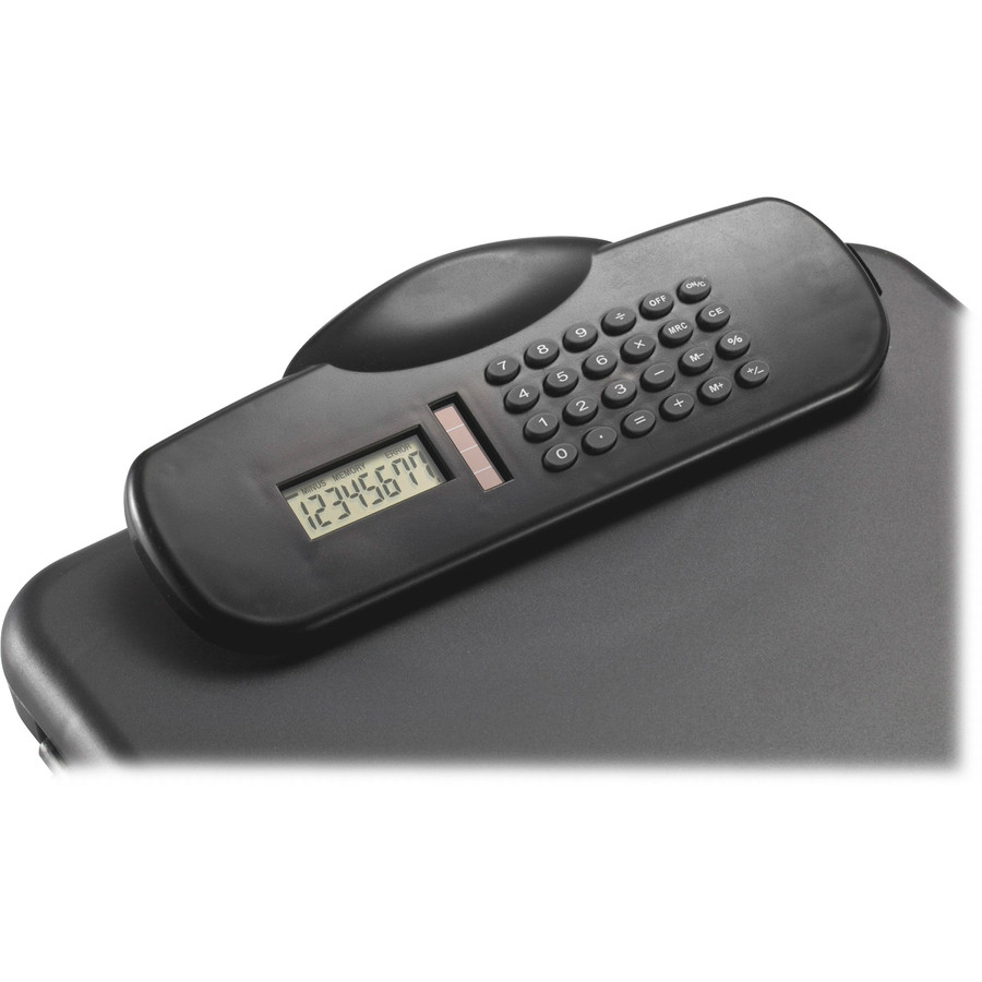 Officemate 83306 Slim Clipboard Storage Box with Calculator | Nordisco.com