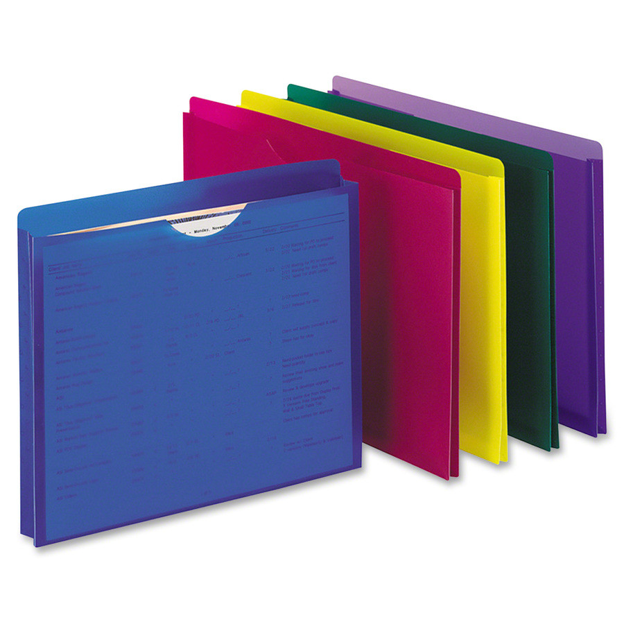 Pendaflex 50990 Translucent Poly Letter-size File Jackets | Nordisco.com