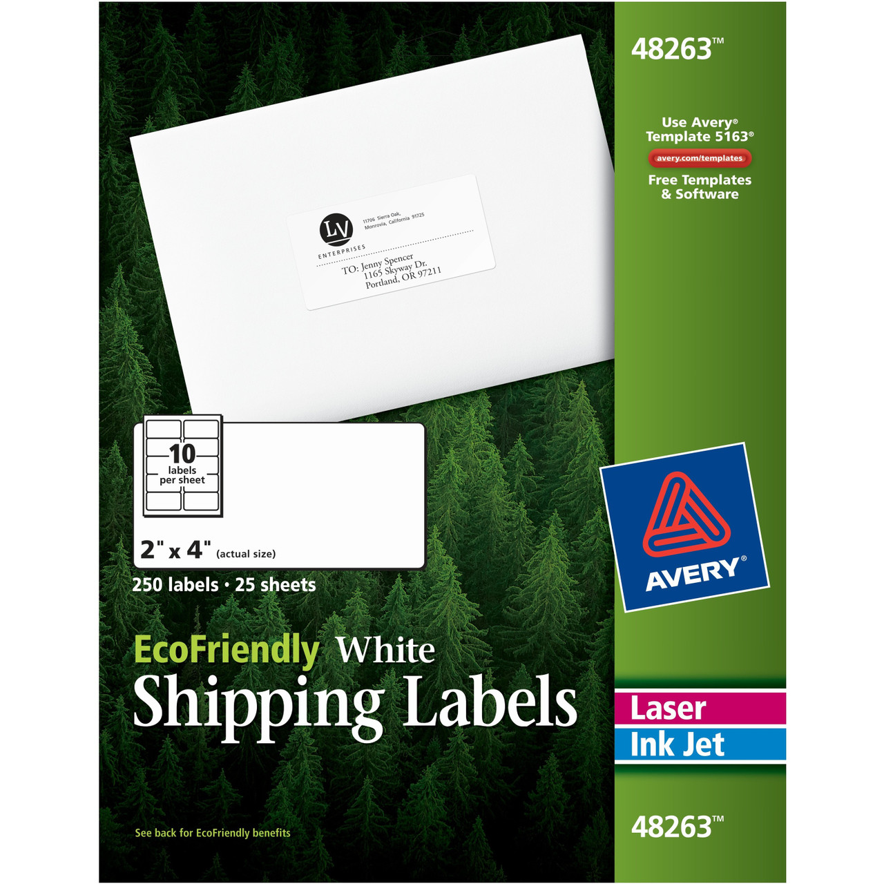 Avery 48263 EcoFriendly Shipping Label | Nordisco.com