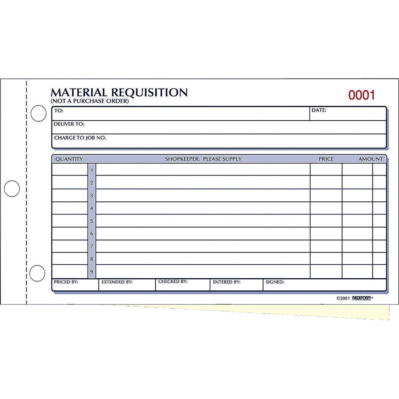 Rediform 1L114 Material Requisition Purchasing Forms | Nordisco.com
