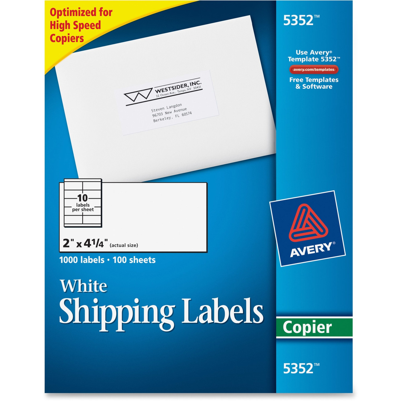 Avery 5352 Shipping Label | Nordisco.com