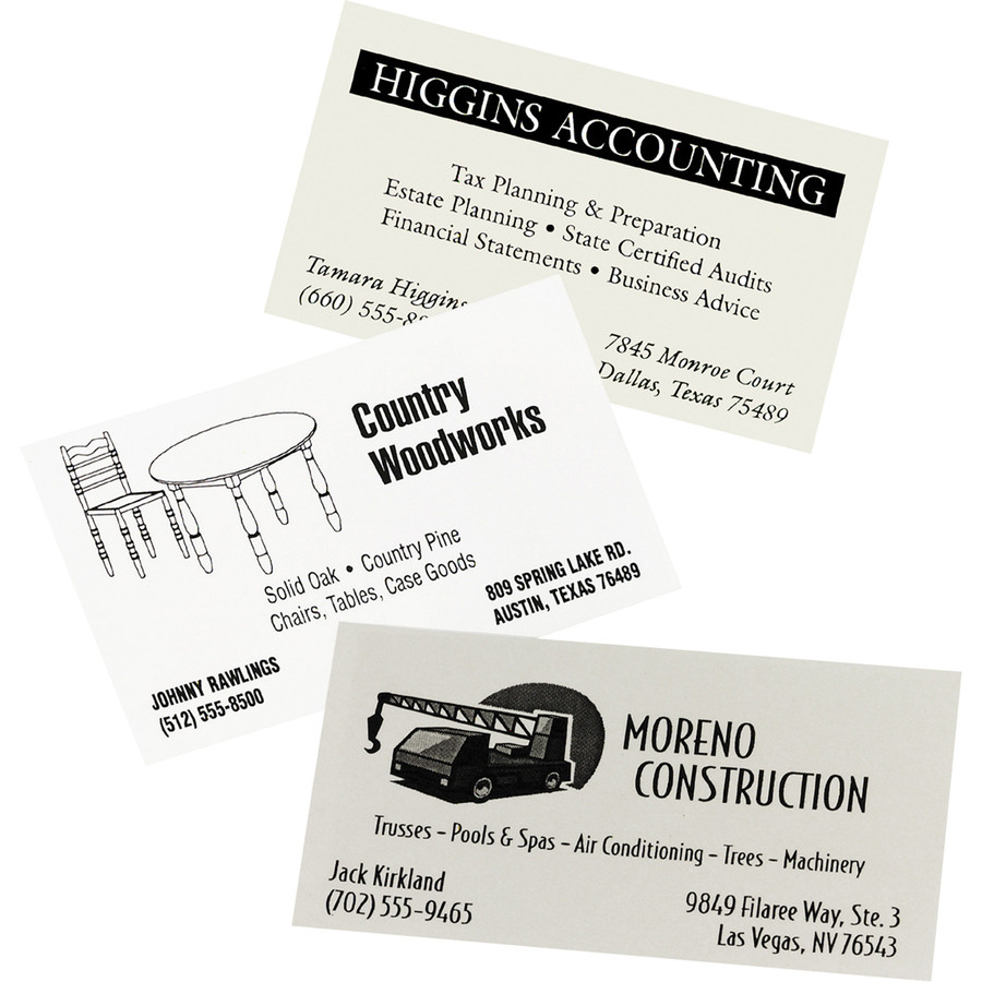 Avery 5371 2" x 3.5" Business Cards, Sure Feed(TM), Laser, 250 (5371 ...