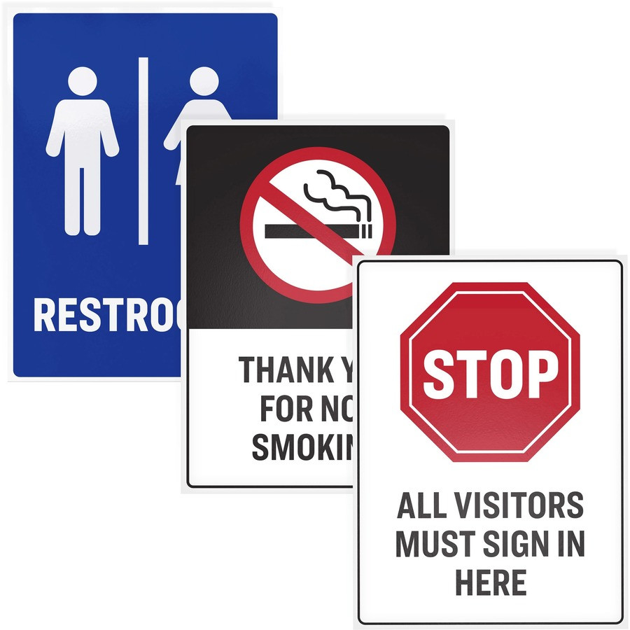 Avery 61511 5"x7" Removable Label Safety Signs | Nordisco.com