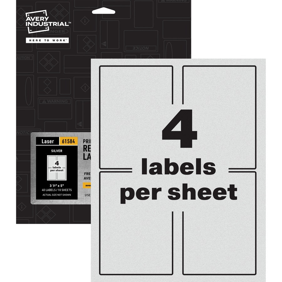 Avery 61584 Reflective Sign Labels | Nordisco.com