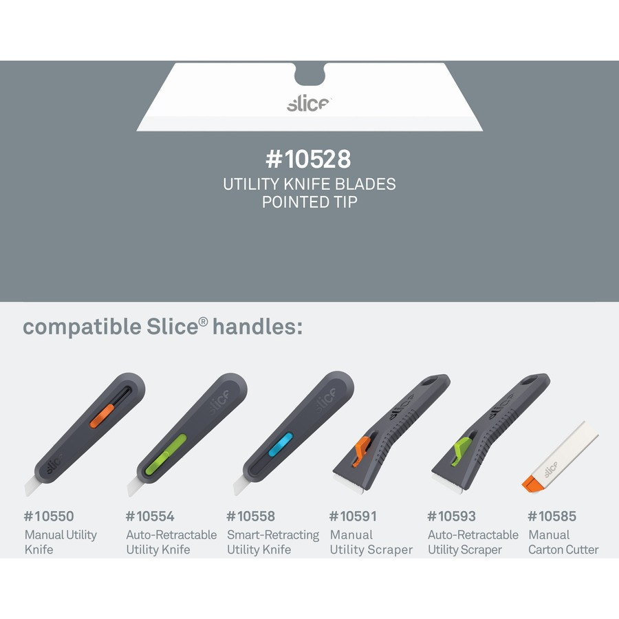 Slice 10528 Pointed Tip Ceramic Utility Blades | Nordisco.com