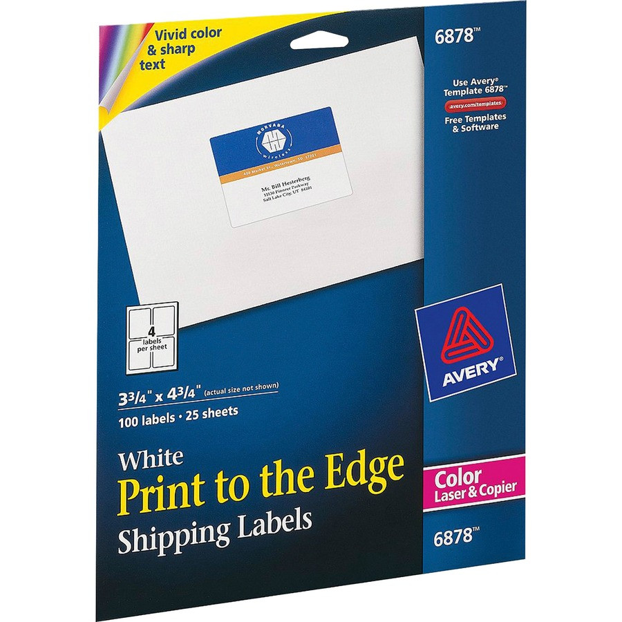 Avery 6878 Print-to-the-Edge Shipping Labels | Nordisco.com
