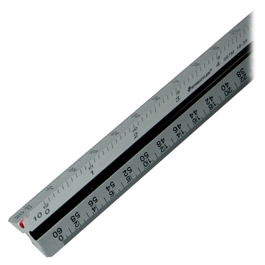 Staedtler 987M1834BK Prof-quality Engineer's Triangular Scale ...