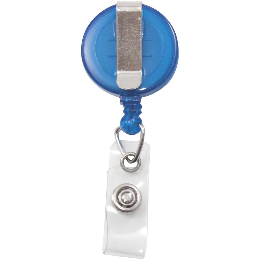 Advantus 75472 Translucent Retractable ID Card Reel with Snaps ...