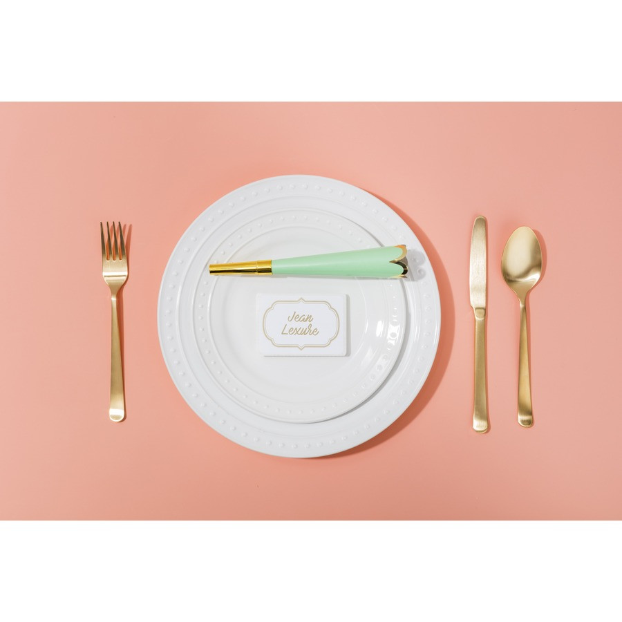 Avery 8720 Self-Adhesive Removable Name Tag Labels with Gold Metallic ...