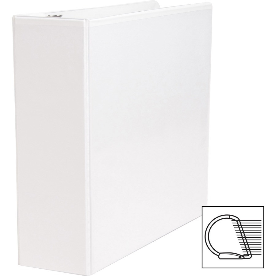 Business Source 28443 Basic D-Ring White View Binders | Nordisco.com