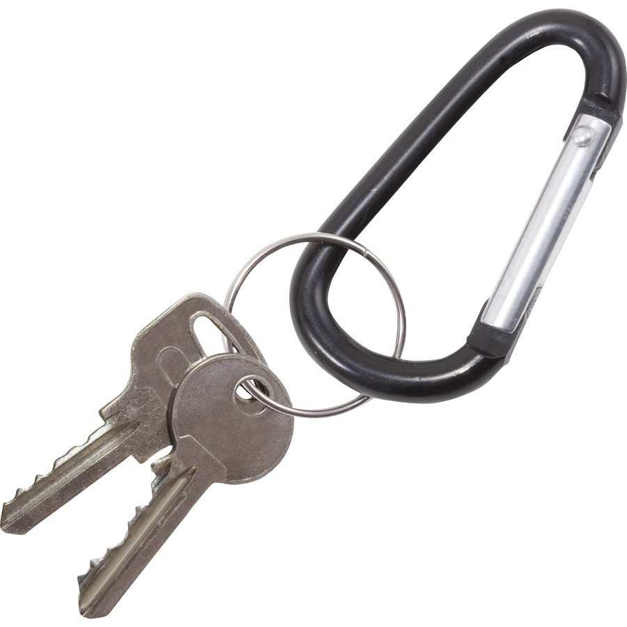 Advantus 75555 Split Key Ring Carabiner Key Ring | Nordisco.com