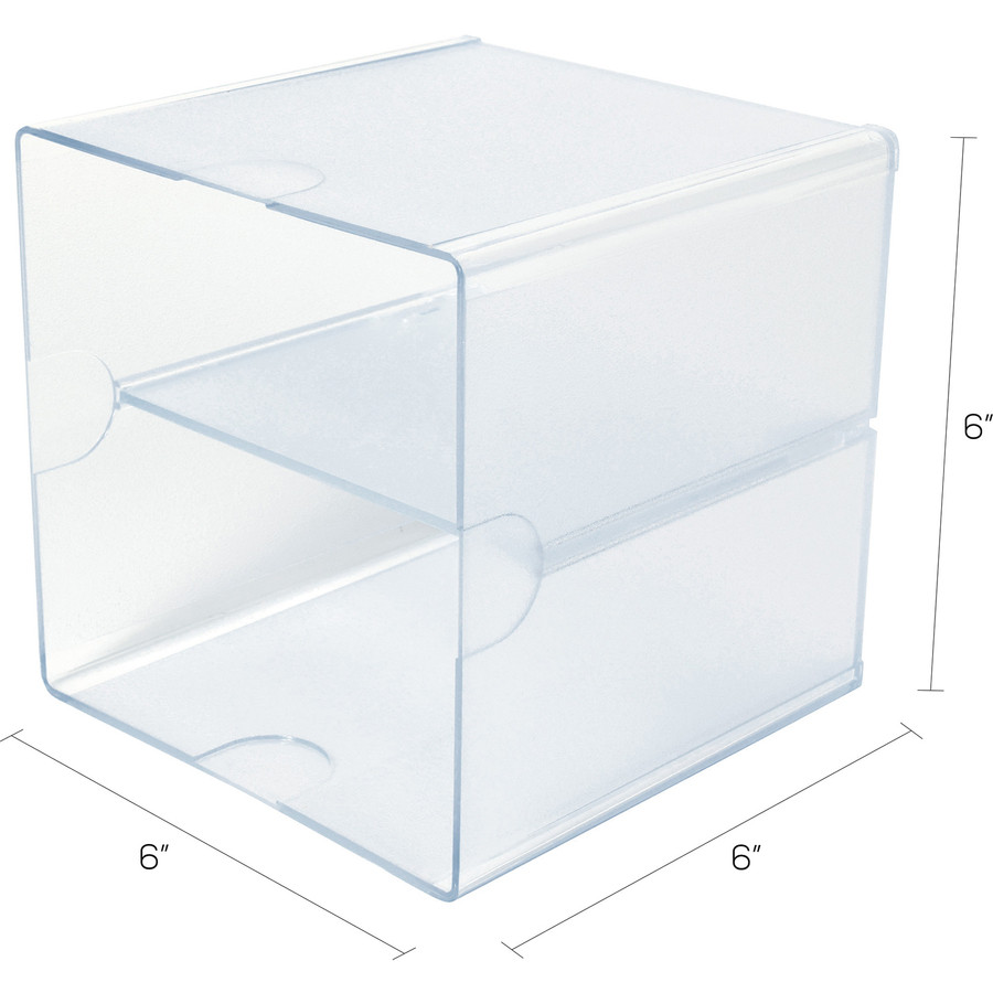 Deflecto 350701 Stackable Cube Organizer | Nordisco.com