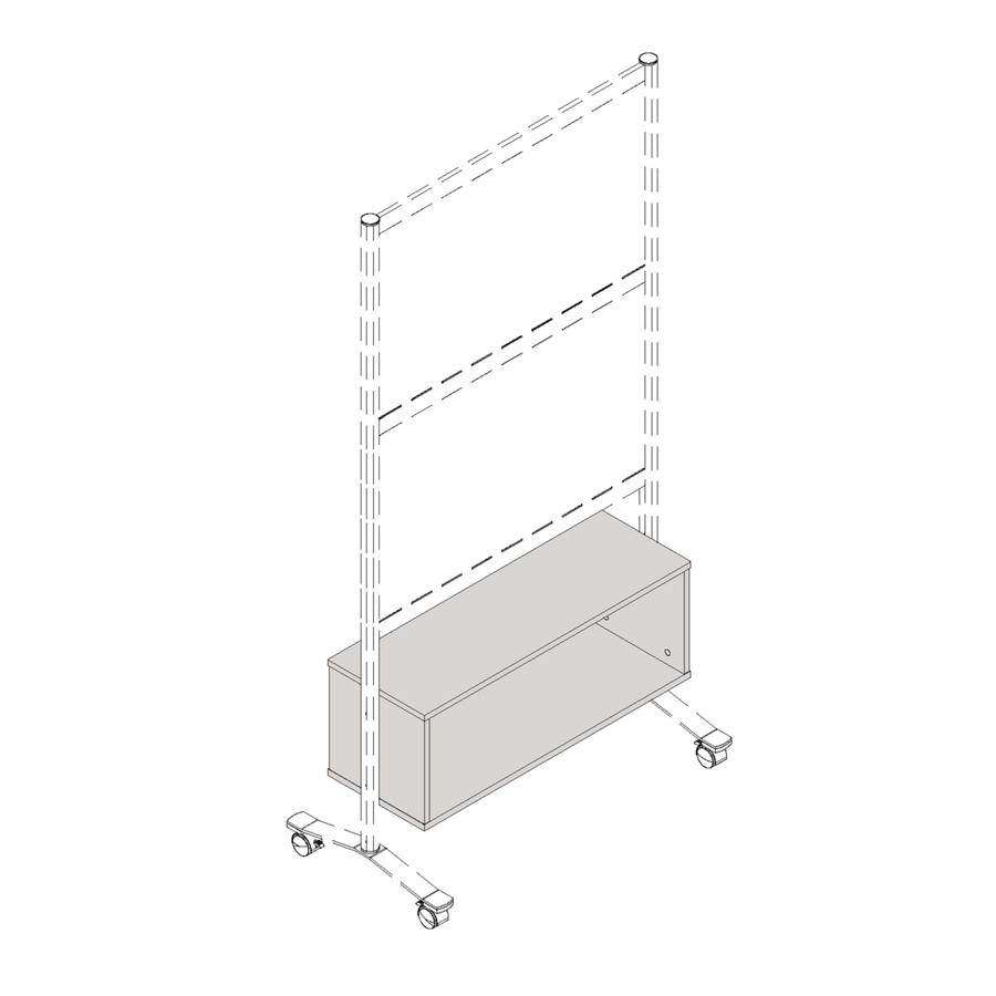 Lorell 90281 Panel System Open Storage Cabinet | Nordisco.com