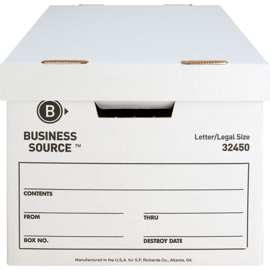 Business Source 32450 Quick Setup Medium-Duty Storage Box | Nordisco.com