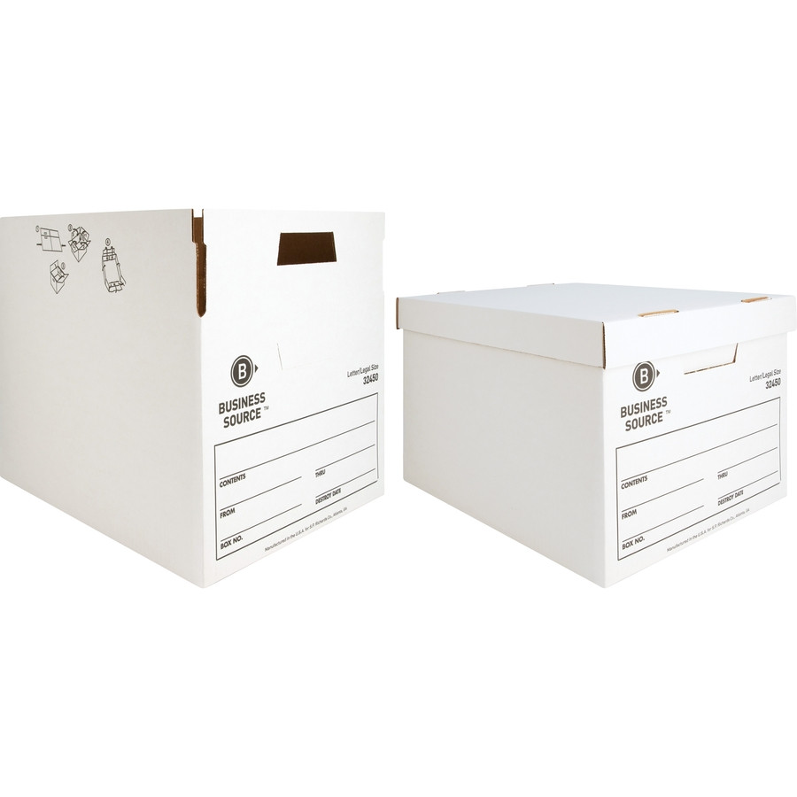 Business Source 32450 Quick Setup Medium-Duty Storage Box | Nordisco.com
