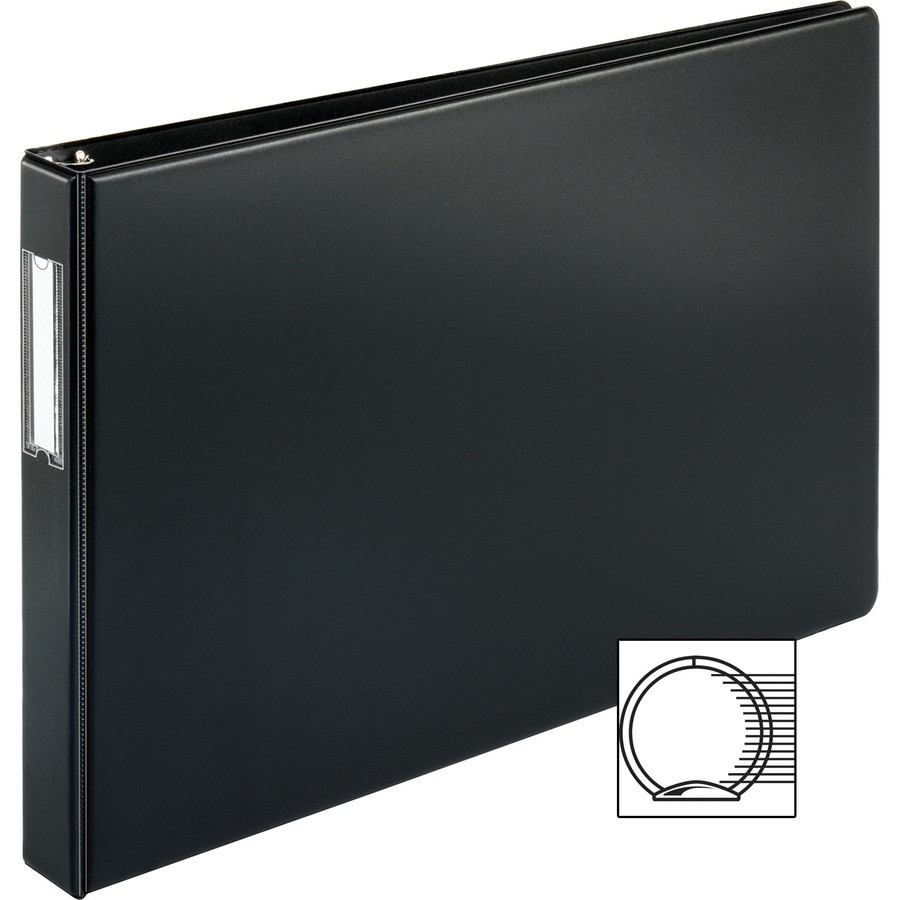Business Source 44100 Tabloid-size Round Ring Reference Binder ...