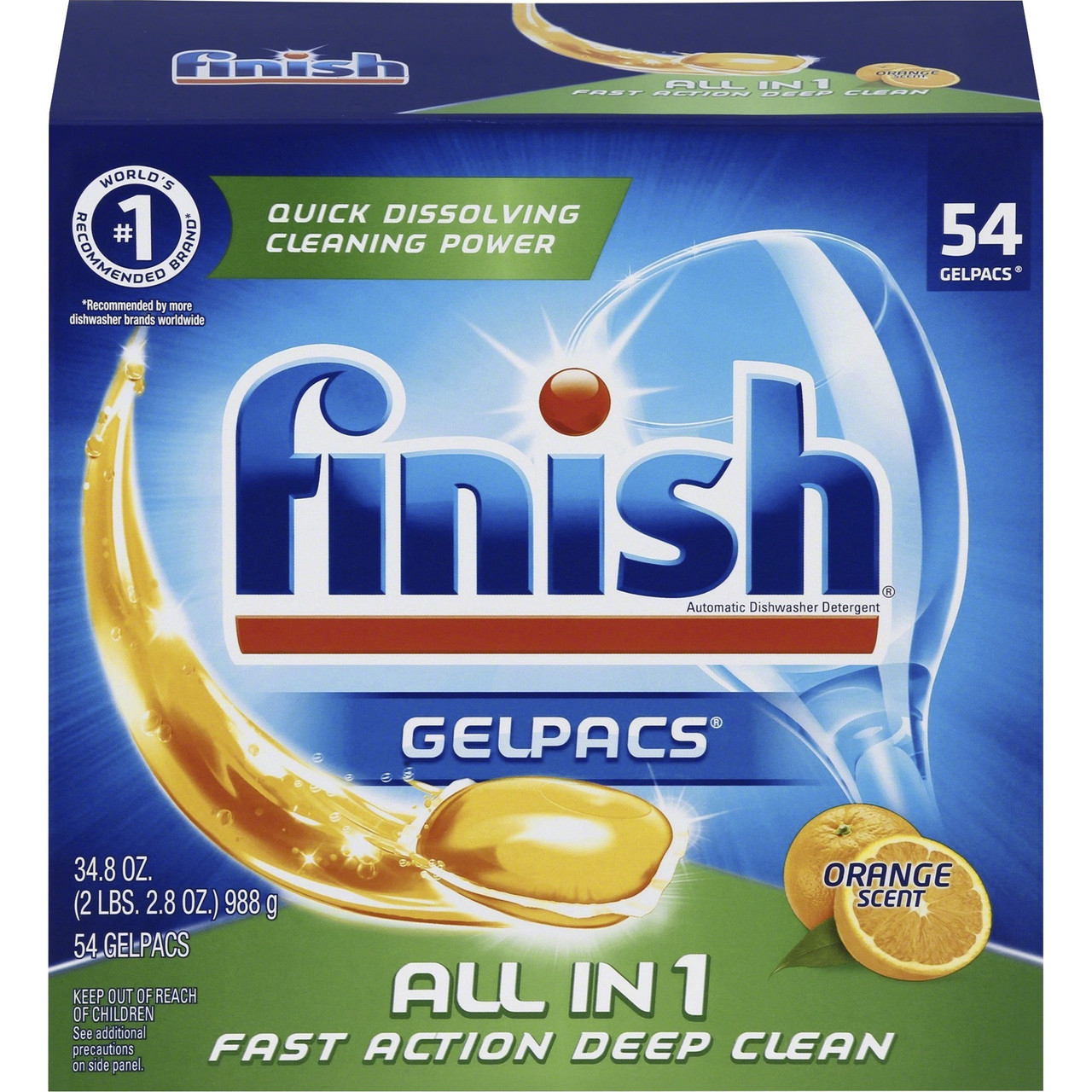 Finish 81181CT All-n-1 Detergent Gelpacs | Nordisco.com