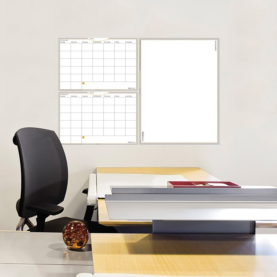 At-A-Glance AW402028 WallMates Self-Adhesive Dry Erase Monthly Plan ...