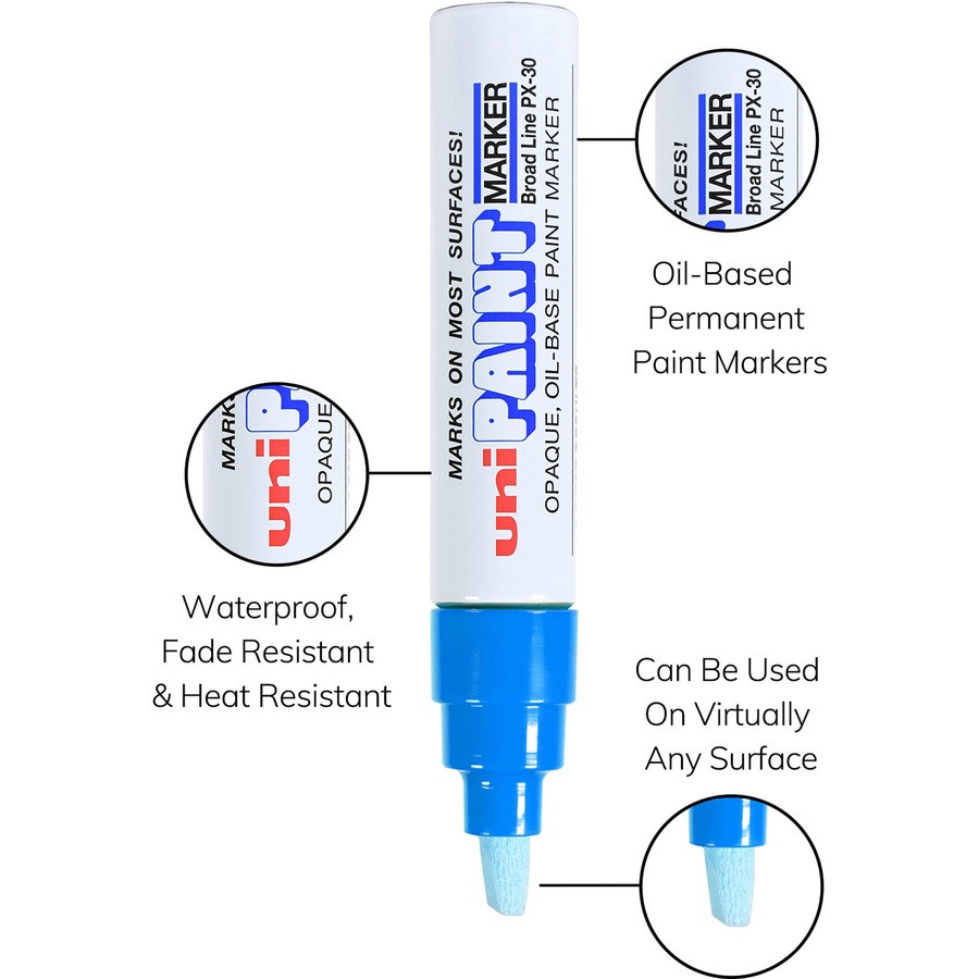 uni-ball 63733 PX-30 Uni-Paint Broad Line Markers | Nordisco.com