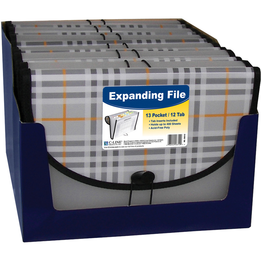 C-Line 58312 13-pocket Expanding File | Nordisco.com