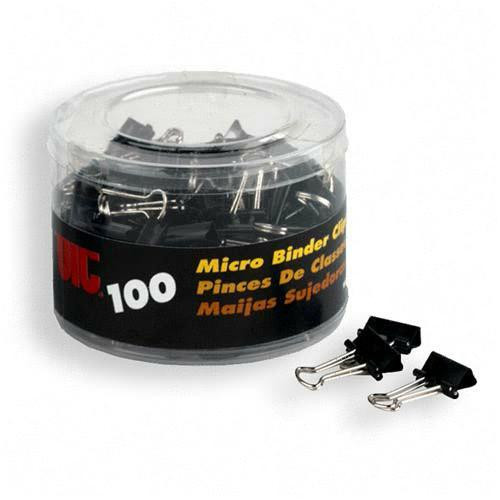 Officemate OIC 31030 Micro Binder Clips, Tub of 100 | Nordisco.com