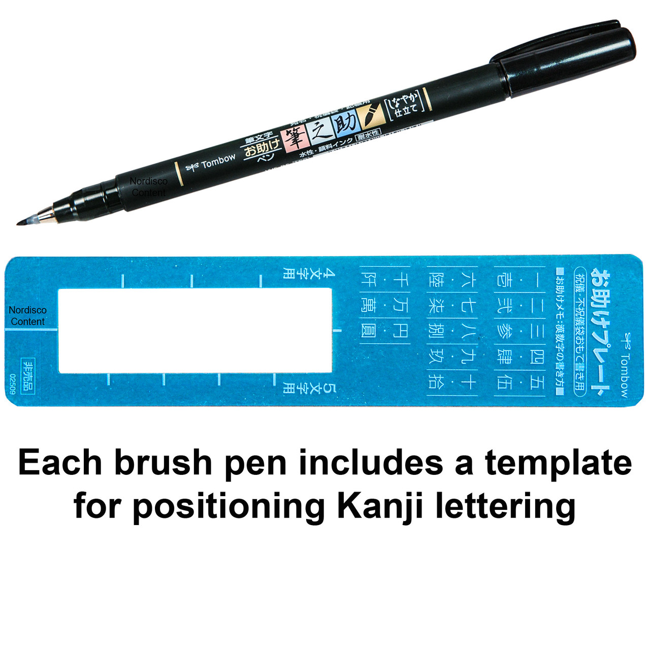 Tombow Fudenosuke Brush Pen GCD-112, Soft Tip, Black Ink, Black Pen Body | Nordisco.com