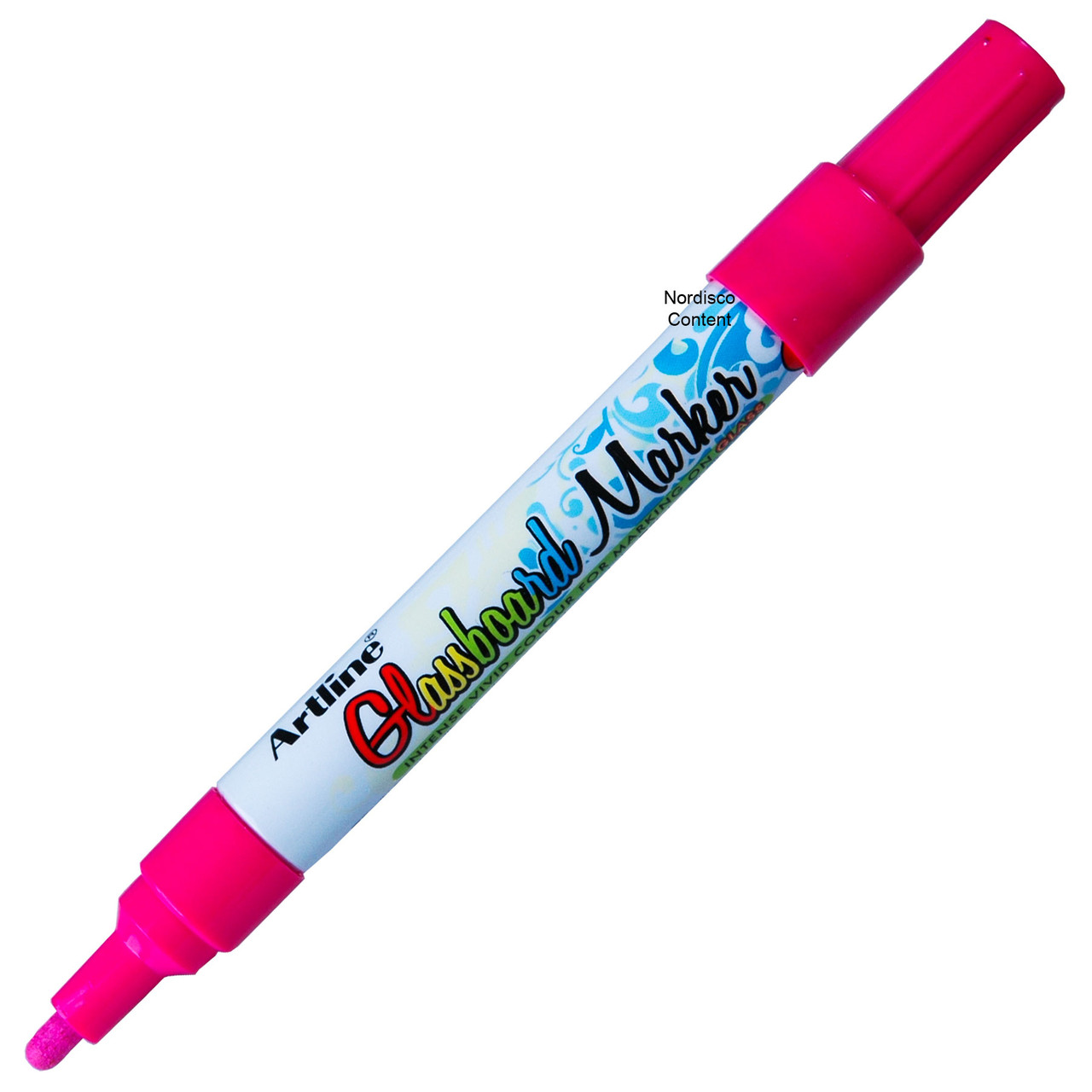 Artline Glassboard Marker EPG-4 47526, Fluorescent Pink Liquid Ink, 2 ...