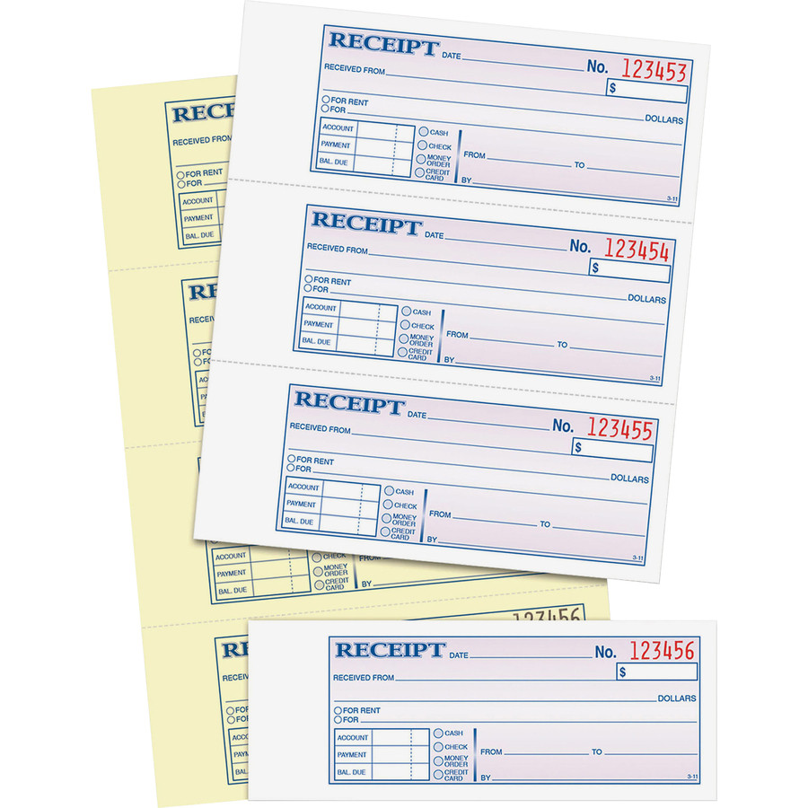 Adams DC1182 Money/Rent Receipt Book | Nordisco.com