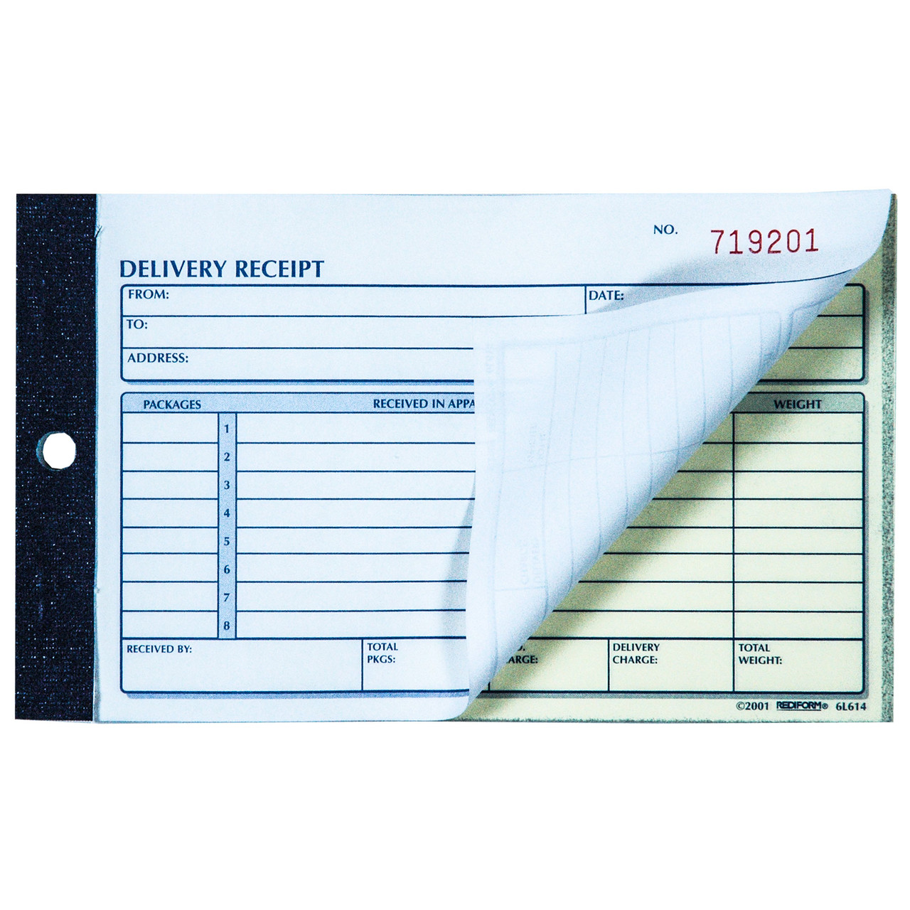 Rediform 6L614 Delivery Receipt Book, 2-Part Carbonless, Numbered, 4-1/ ...